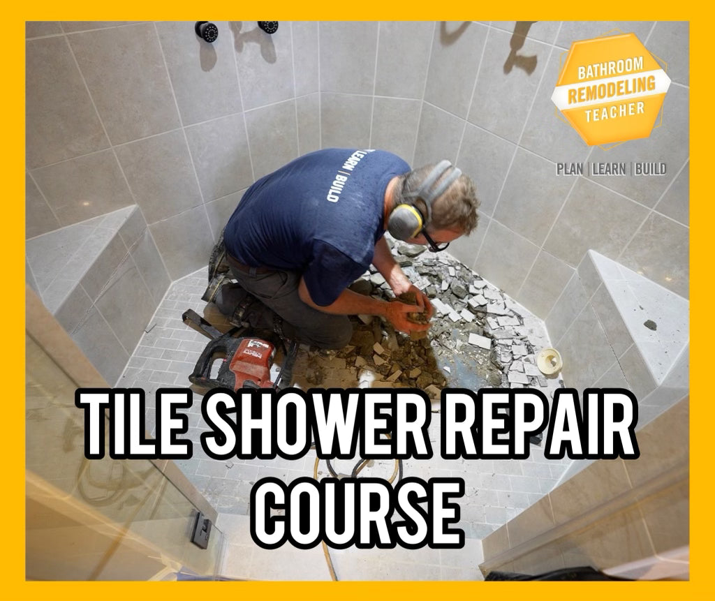 Tile Shower Repair Course – Bathroom Remodeling Teacher